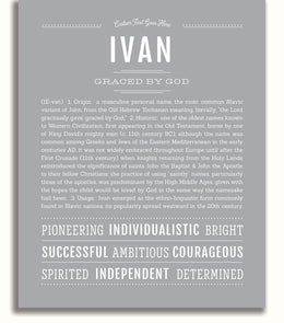 Ivan | Name Art Print – Name Stories
