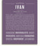 Ivan Personalized Name Meaning Art Prints – Name Stories