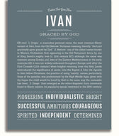 Ivan | Name Art Print – Name Stories