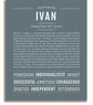 Ivan | Name Art Print – Name Stories