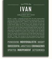 Ivan | Name Art Print – Name Stories