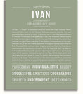 Ivan | Name Art Print – Name Stories