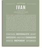Ivan | Name Art Print – Name Stories