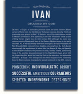 Ivan | Name Art Print – Name Stories