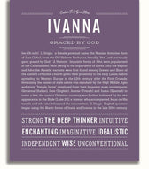 Ivanna | Name Art Print – Name Stories
