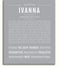 Ivanna | Name Art Print – Name Stories