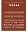Ivanna | Name Art Print – Name Stories