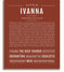 Ivanna | Name Art Print – Name Stories