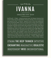 Ivanna | Name Art Print – Name Stories