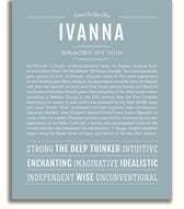 Ivanna | Name Art Print – Name Stories