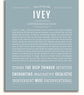 Ivey | Name Art Print – Name Stories