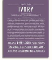 Ivory | Name Art Print – Name Stories