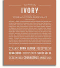 Ivory | Name Art Print – Name Stories
