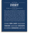 Ivory | Name Art Print – Name Stories