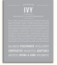 Ivy | Name Art Print – Name Stories
