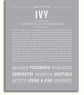 Ivy | Name Art Print – Name Stories