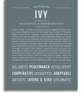Ivy | Name Art Print – Name Stories