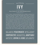Ivy | Name Art Print – Name Stories