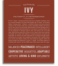 Ivy | Name Art Print – Name Stories