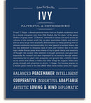 Ivy | Name Art Print – Name Stories