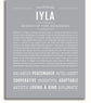 Iyla | Name Art Print – Name Stories