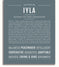 Iyla | Name Art Print – Name Stories