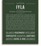 Iyla | Name Art Print – Name Stories