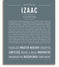 Izaac | Name Art Print – Name Stories