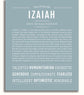 Izaiah | Name Art Print – Name Stories