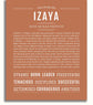 Izaya Personalized Name Meaning Art Prints – Name Stories