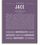 Name Stories® | Personalized Name Meaning Art Prints – Jace