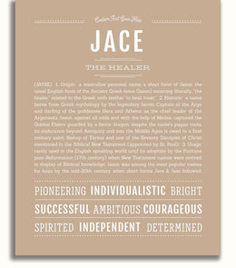 Jace | Name Art Print – Name Stories