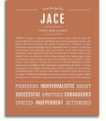 Jace Personalized Name Meaning Art Prints – Name Stories