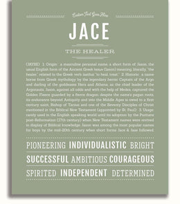 Jace | Name Art Print – Name Stories