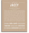 Jacey | Name Art Print – Name Stories