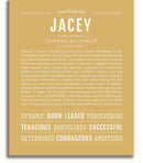 Jacey | Name Art Print – Name Stories