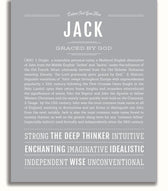 Jack | Name Art Print – Name Stories