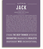 Jack | Name Art Print – Name Stories