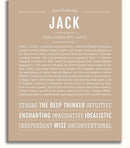 Jack | Name Art Print – Name Stories