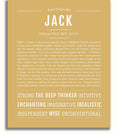 Jack Personalized Name Meaning Art Prints – Name Stories