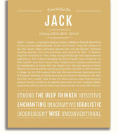 Jack | Name Art Print – Name Stories