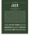 Jack | Name Art Print – Name Stories