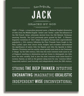 Jack | Name Art Print – Name Stories