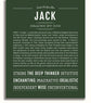 Jack Personalized Name Meaning Art Prints – Name Stories