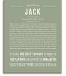 Jack | Name Art Print – Name Stories