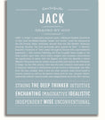 Jack Personalized Name Meaning Art Prints – Name Stories