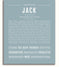 Jack Personalized Name Meaning Art Prints – Name Stories