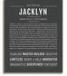 Jacklyn | Name Art Print – Name Stories