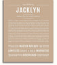 Jacklyn | Name Art Print – Name Stories