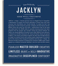 Jacklyn | Name Art Print – Name Stories